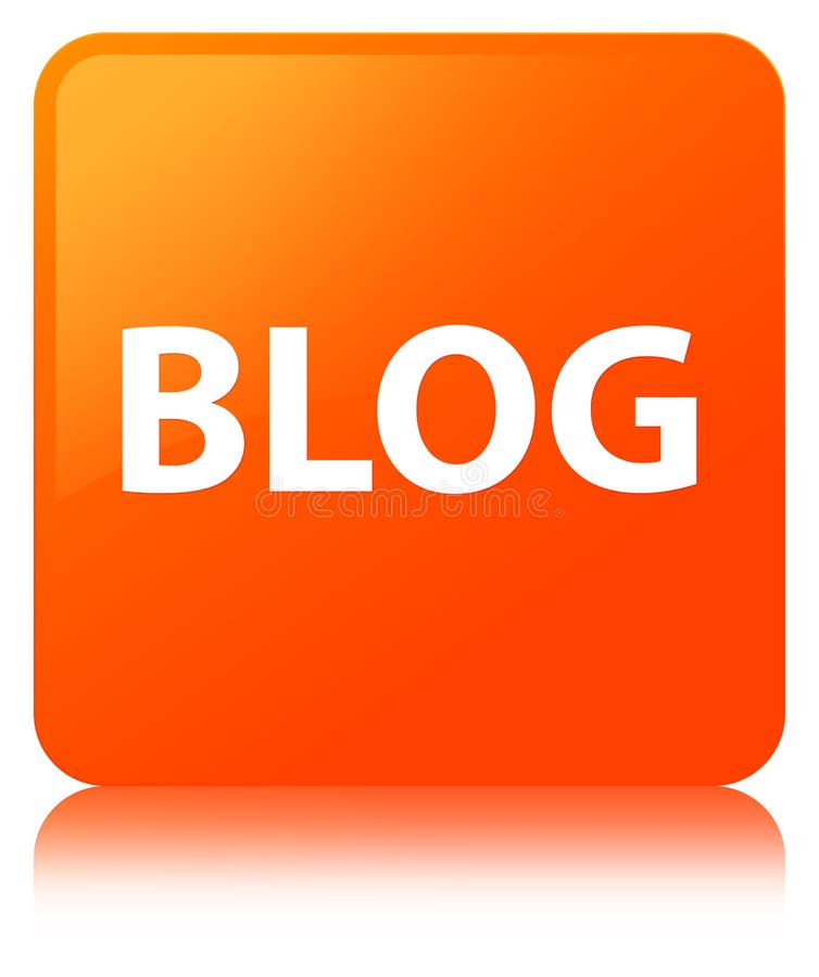 Blog orange stock illustration. Illustration of white - 12726451