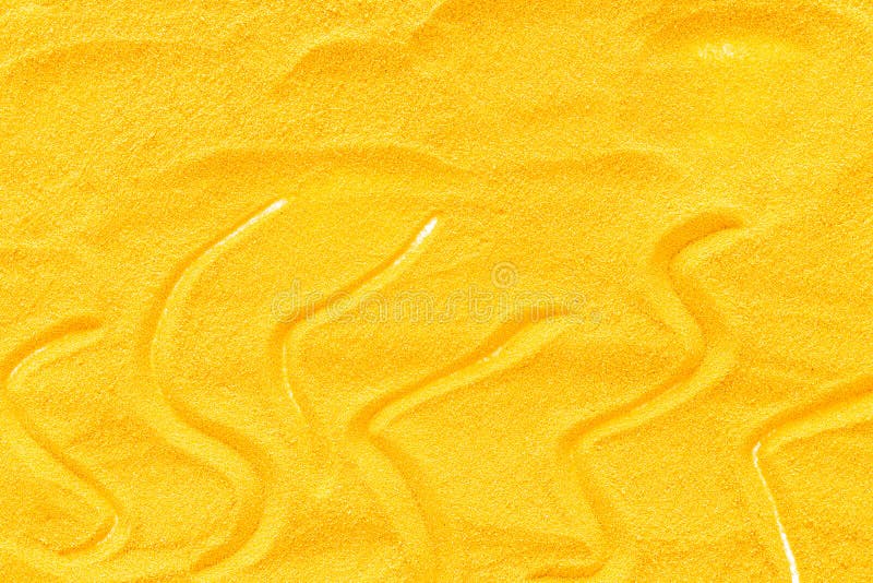 Blog or Presentation Background with Yellow Sand Texture Top View Space ...
