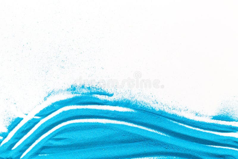 Blog or Presentation Frame with Blue Sand Texture on White Background ...