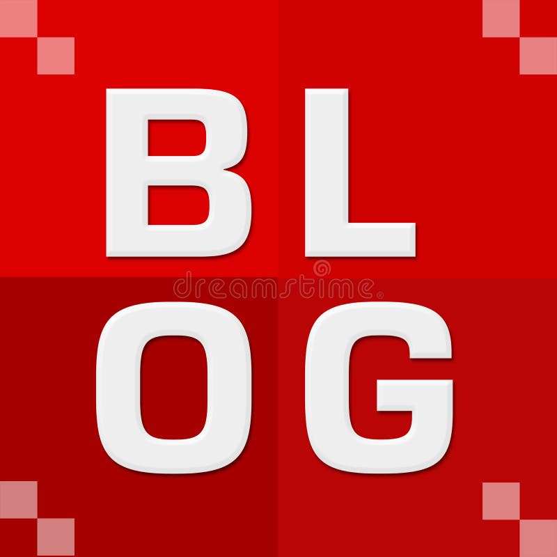 Social Media Written on Red Blocks Stock Illustration - Illustration of ...