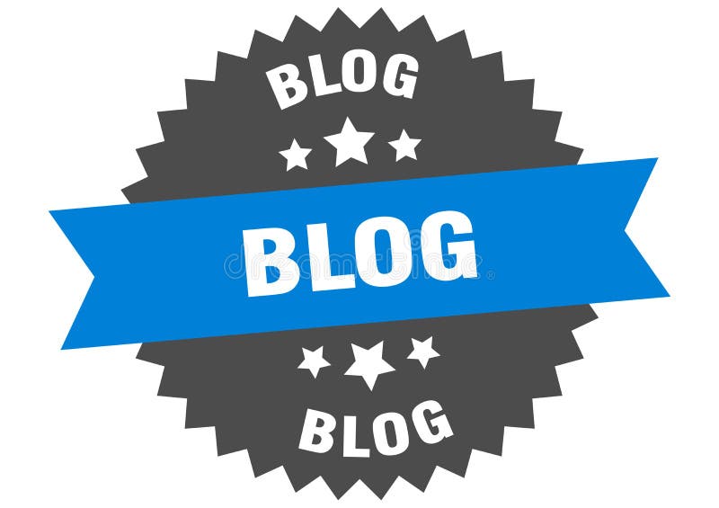 Blog Sign. Blog Circular Band Label. Blog Sticker Stock Vector ...