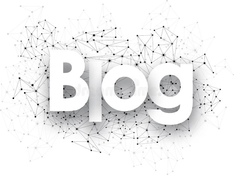 Blog sign. stock vector. Illustration of gray, dialog - 89869701