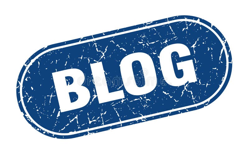 Blog Sign. Blog Grunge Stamp Stock Vector - Illustration of grungy ...