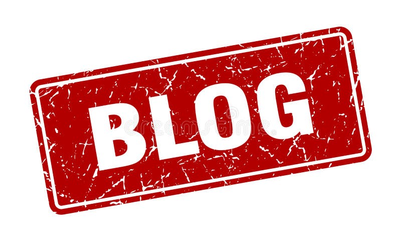 Blog Sign. Blog Grunge Stamp Stock Vector - Illustration of grungy ...