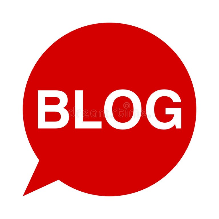 Blog, Speech Bubble stock vector. Illustration of bright - 93539830