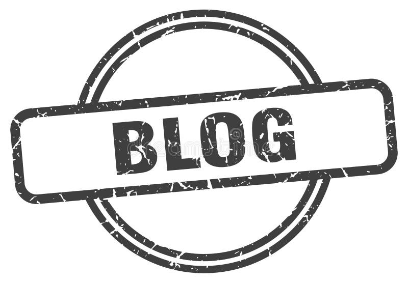 Blog stamp illustration stock vector. Illustration of icon - 106285285