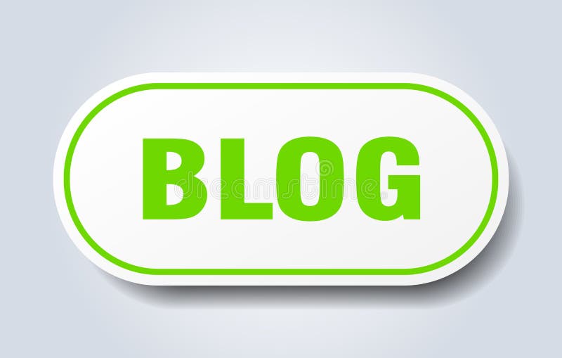 Blog Sticker. Blog Square Sign Stock Vector - Illustration of design ...
