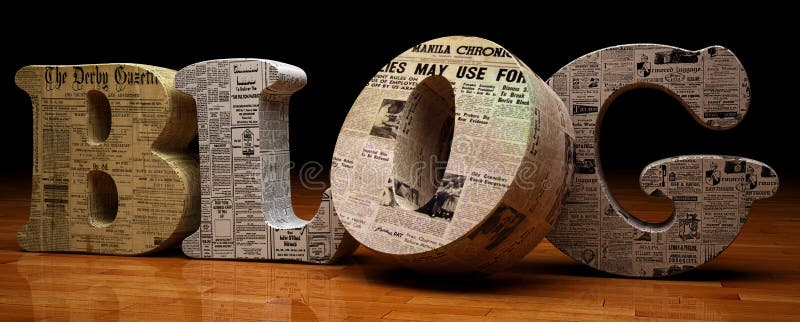 Blog Text 3D Render stock illustration. Illustration of letters - 73018010