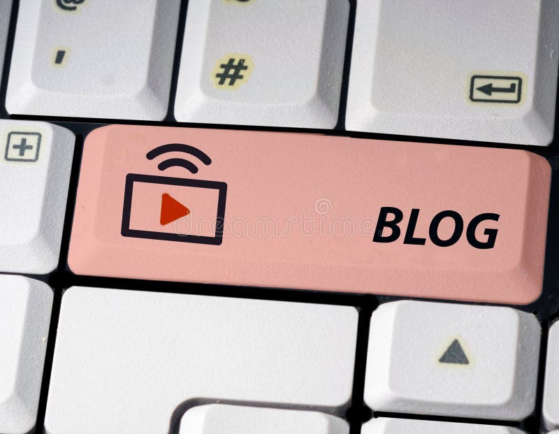 Blog stock photo. Image of keyboard, broadcast, online - 340598132