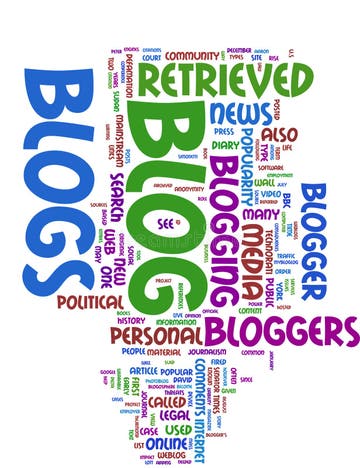 Blog word cloud stock illustration. Illustration of internet - 10975735