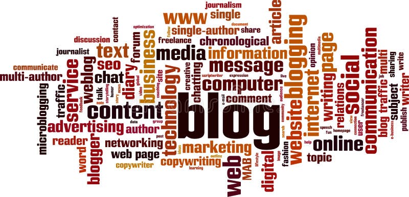 Blog word cloud stock vector. Illustration of microblogging - 237578626