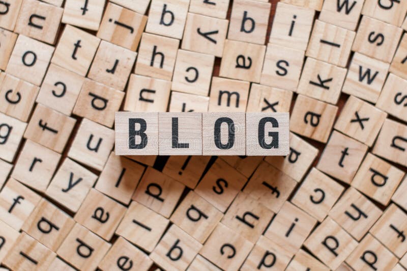 Blog word concept stock photo. Image of message, blogger - 156295378