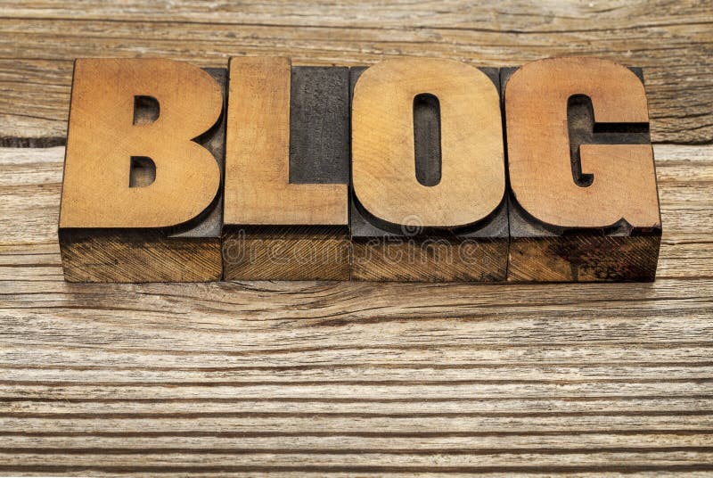 Blog word in wood type stock image. Image of text, communication - 37650507