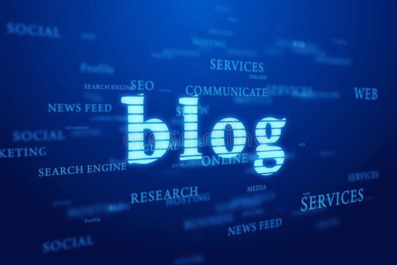 Blog Word Cloud stock vector. Illustration of blogger - 17397877