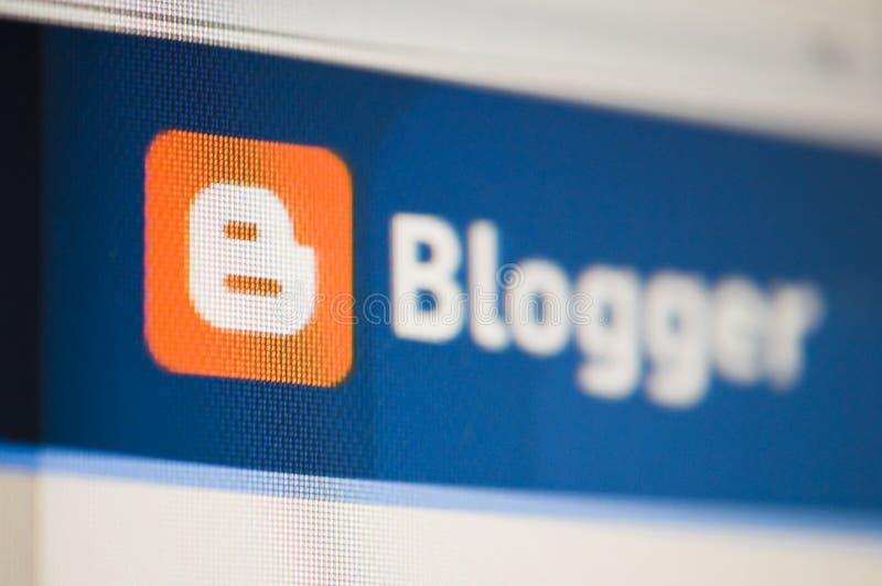 Blogger website editorial stock photo. Image of live - 18008493