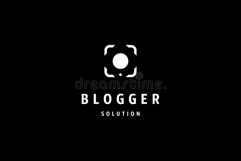 Blogger logo design stock vector. Illustration of sign - 356566374