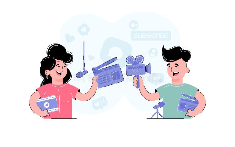 Blogging or Vlogging is a Concept. Websites, Apps, and Presentations ...