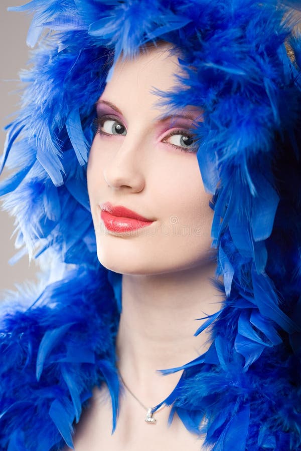 Blond Beauty in Vivid Makeup. Stock Photo - Image of beautiful, makeup ...