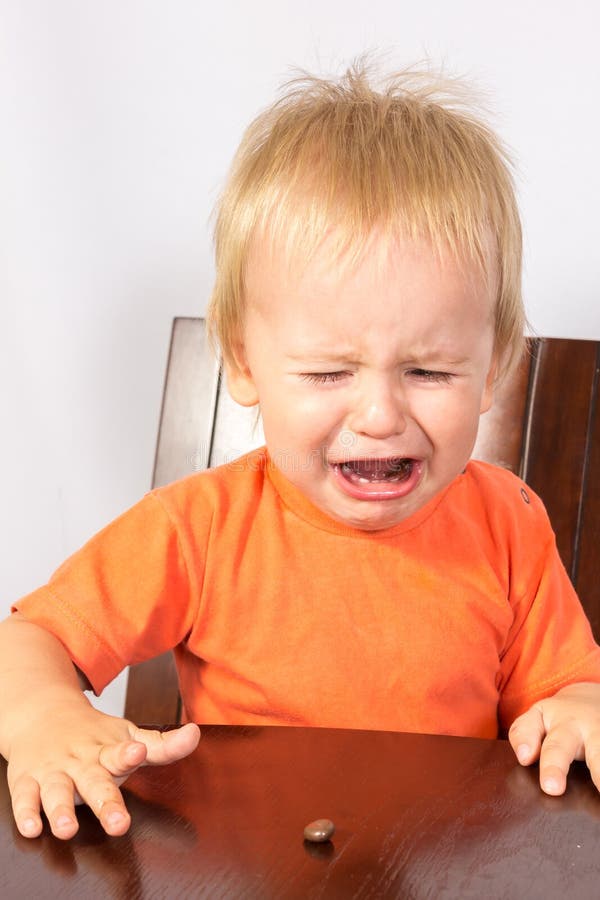 Blond boy crying stock photo. Image of upset, last, shirt - 57216252