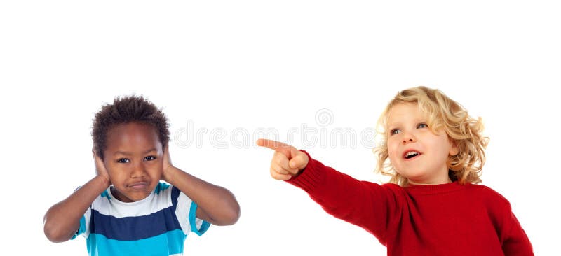 Boy Pointing Another Stock Photos - Free & Royalty-Free Stock Photos ...