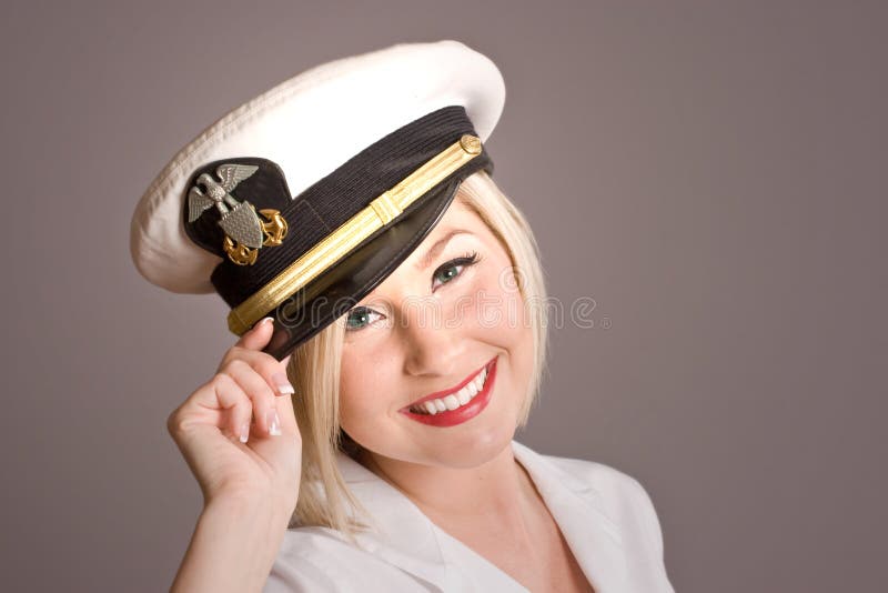 Blond Model with Tipping Hat Stock Image - Image of cute, glamor: 3815245