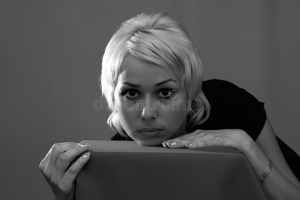 The blonde stock photo. Image of character, model, black - 1783684
