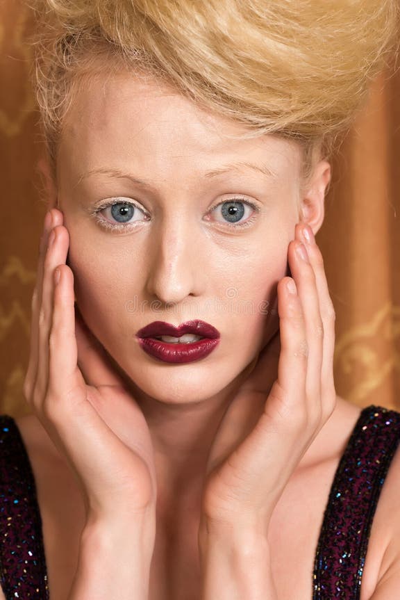 Blonde stock photo. Image of skinny, head, gorgeous, pale - 27568374