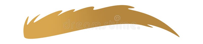 Blonde Bushy Curved Eyebrow Flat Icon Stock Vector - Illustration of ...