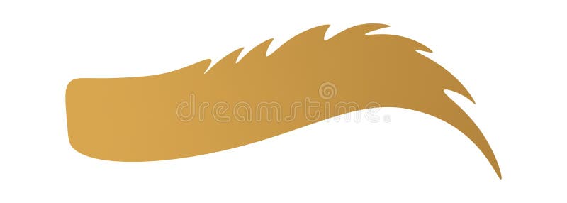 Blonde Curved Eyebrow Flat Icon Stock Vector - Illustration of shape, concept: 265439547