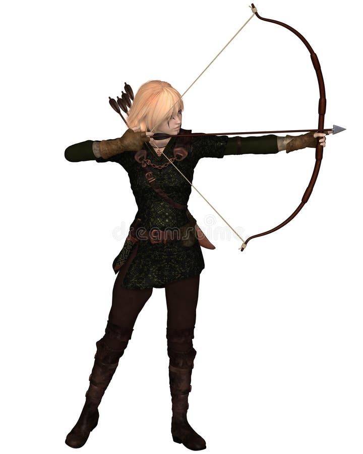 Female Archer Stock Illustrations – 1,376 Female Archer Stock ...
