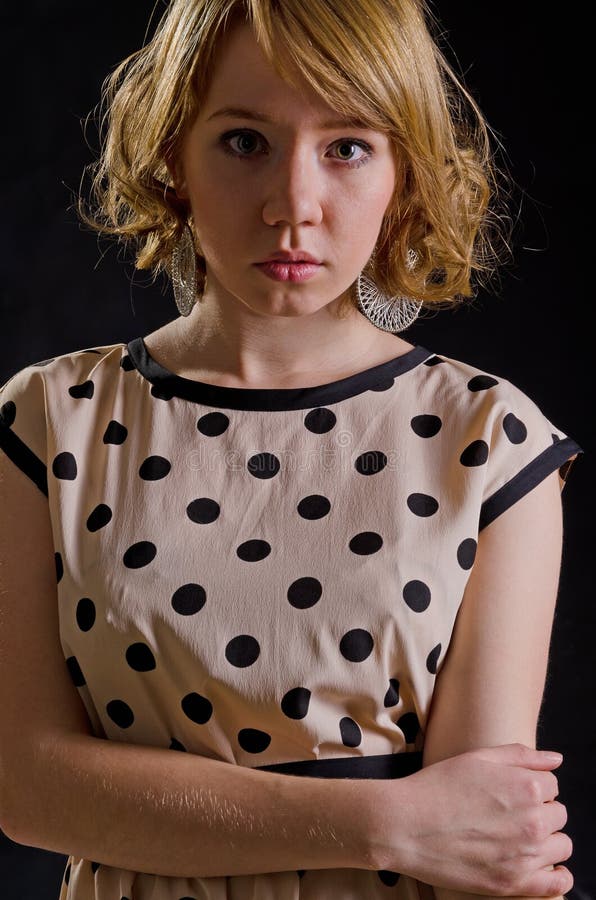 Beautiful Demure Young Blonde Woman Stock Image - Image of blond ...