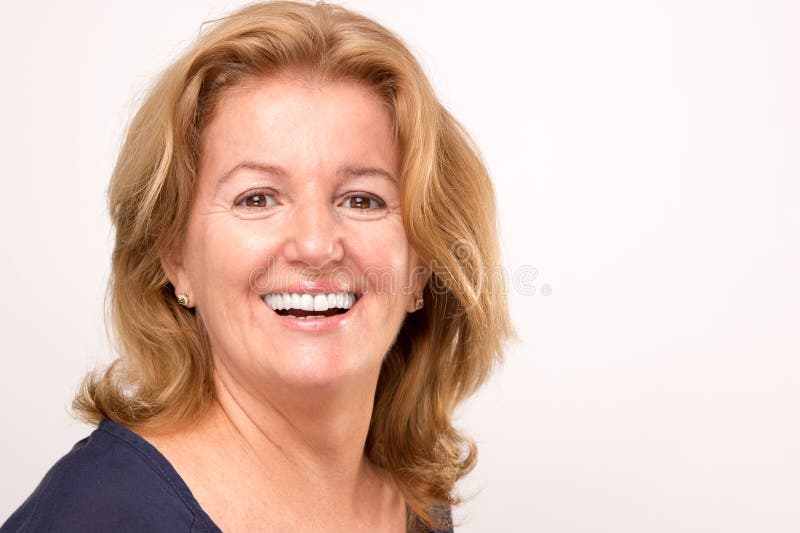 Blonde Lady Feels Good stock photo. Image of cheerful - 33150976