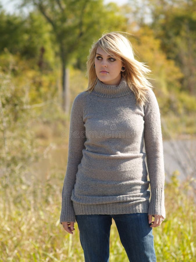 Blonde Model Outside stock photo. Image of blonde, appealing - 2205446