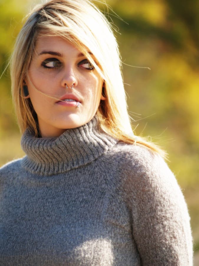 Blonde Model Outside stock photo. Image of blonde, appealing - 2205486