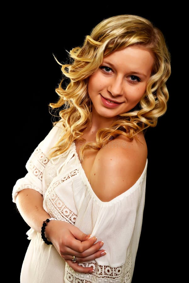 Blonde model woman stock photo. Image of appearance, beauty - 55532570