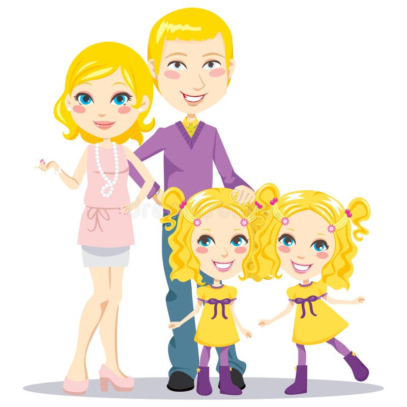 Blonde Posh Family Stock Images - Image: 18632034
