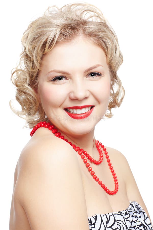 Blonde size plus model stock photo. Image of hairdo, cute - 28579226