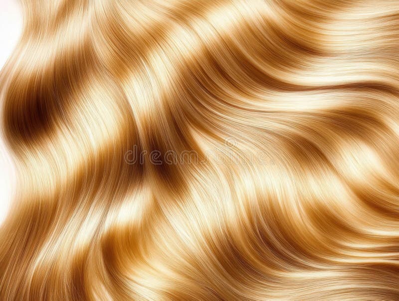 Blonde wavy hair stock illustration. Illustration of texture - 357062706