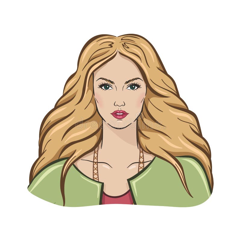 Beautiful Girl Stock Vector Illustration Of Design Center 66085272