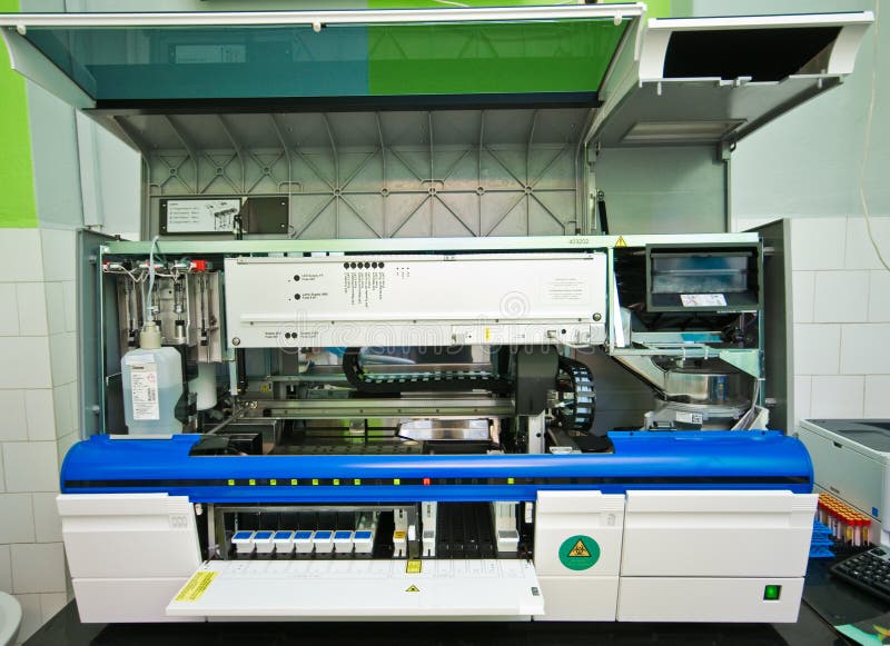 Blood Analysis Machine in Laboratory Stock Image - Image of health ...