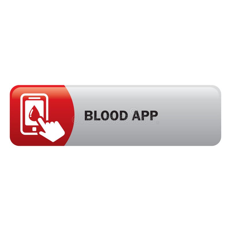 Blood App. Vector Illustration Decorative Design Stock Vector ...