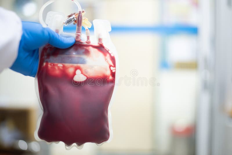 Blood Bag in Blood Bank Laboratory Stock Image - Image of group, code ...