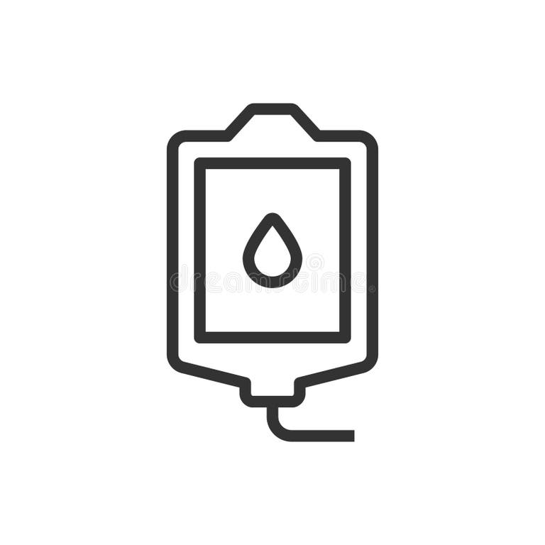 Blood Bag Icon - Transfusion Icon Stock Illustration - Illustration of ...
