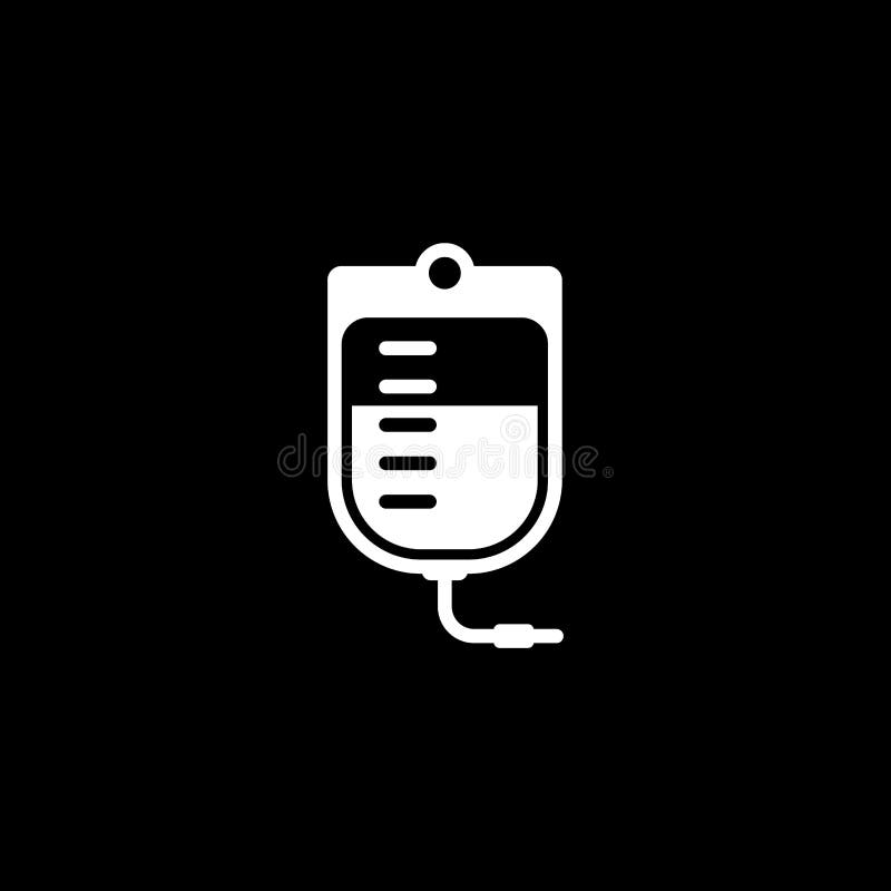 Blood Bag and Medical Services Icon. Flat Design Stock Illustration ...