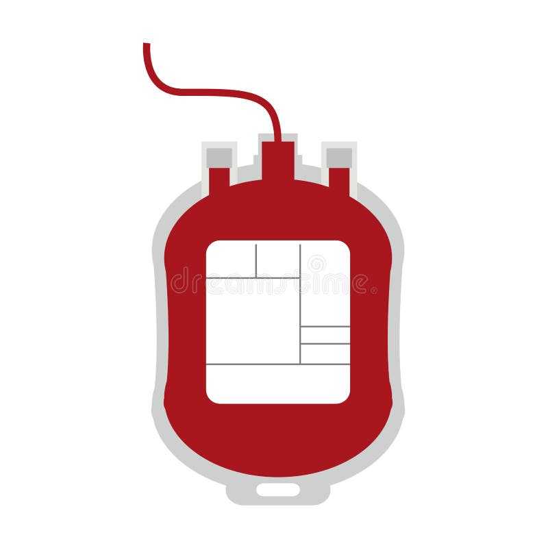 Blood bag symbol stock vector. Illustration of message - 136731003