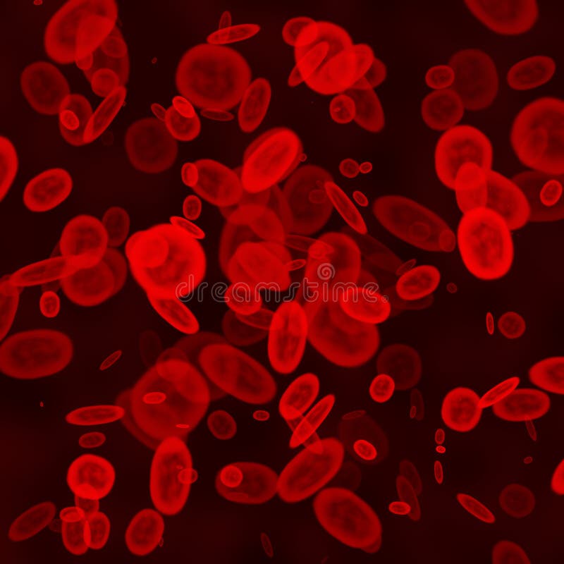 Blood cell collection stock illustration. Illustration of microscope ...