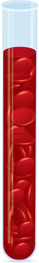 Blood Cell Test Tube Vector Stock Vector - Illustration of science ...