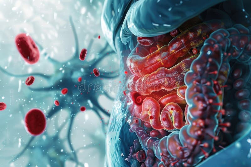 Blood cells in circulation stock photo. Image of concept - 366467168