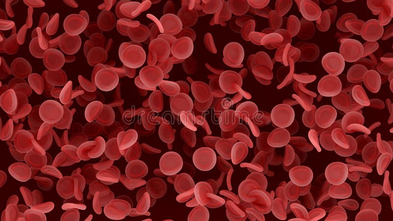 Blood cells close up stock illustration. Illustration of medical ...