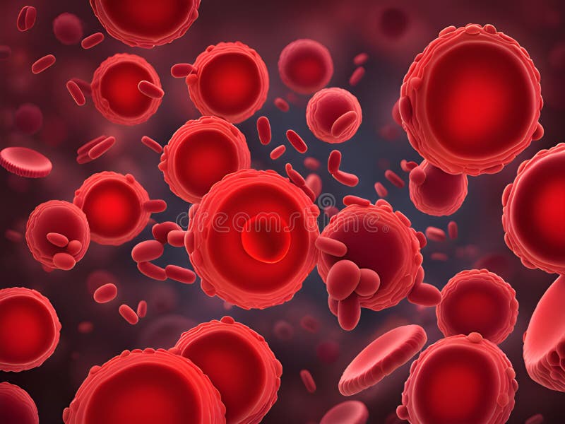 Blood Cells with Different Cells. 3d Illustration, Ai Generated Stock ...